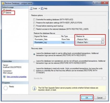 [FKFU-A011-10-A] Database Backup 파일 복구 방법 – 에프케이엑스